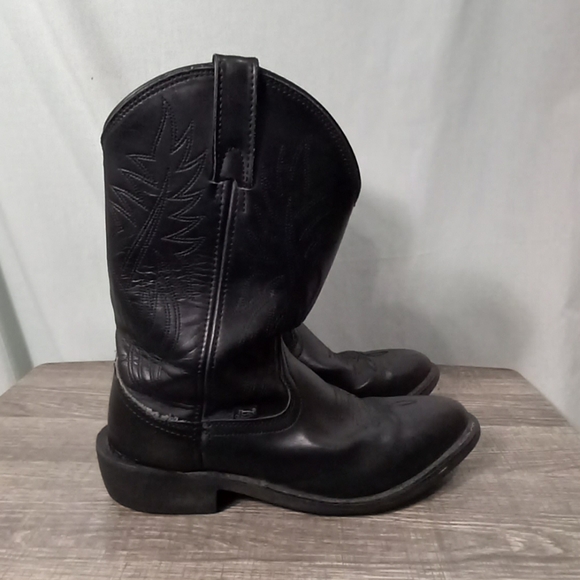 Justin Boots | Shoes | Justin Boots Black Cow Basic Roper Boots Size 5 ...